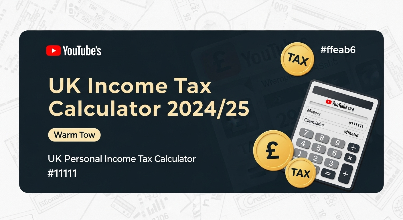 UK Personal Income Tax Calculator | Free 2024/25 Tax Year Calculator